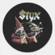 STYX Band Retro 70s Tribute Icons Classic Round Sticker | Zazzle