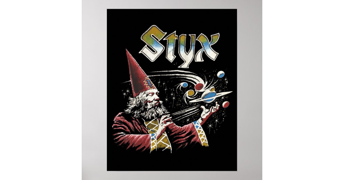 STYX Band Retro 70s Tribute Icons Poster | Zazzle
