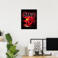 Styx Band Retro Aesthetic Fan Art Design Poster | Zazzle