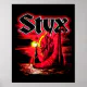 Styx Band Retro Aesthetic Fan Art Design Poster | Zazzle