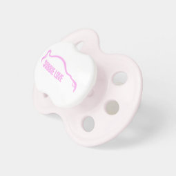 Subbie Love - STI Pink sihouette logo Pacifier | Zazzle