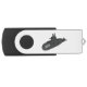 Submarine cartoon illustration flash drive | Zazzle