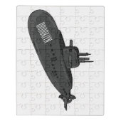 Submarine cartoon illustration jigsaw puzzle | Zazzle