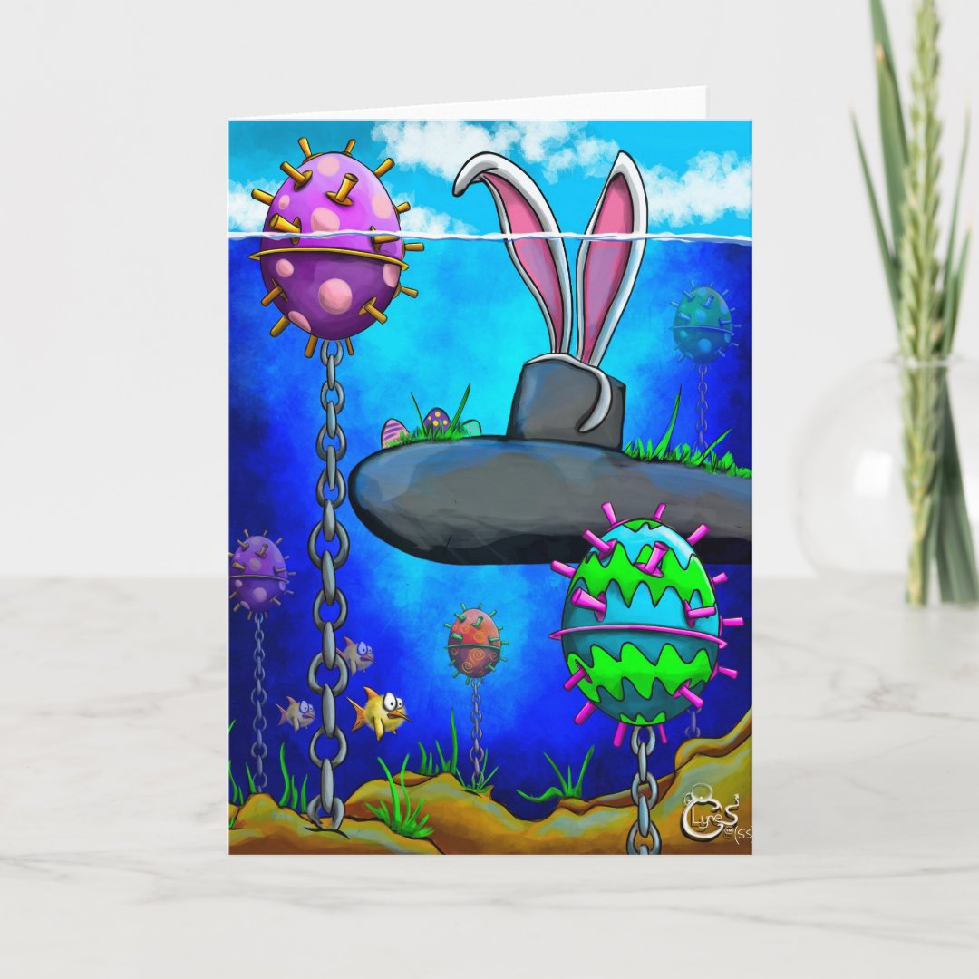 Submarine Easter Card | Zazzle
