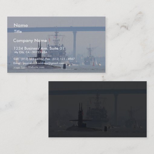Submarines Subs Nuclear Ships Navy Business Card | Zazzle