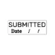 Submitted with Date Self Inking Rubber Stamp | Zazzle