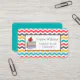 Substitute Teacher Chevron Stripes Business Card | Zazzle