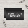 Substitute Teacher On Call Business Card | Zazzle