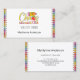 Substitute Teacher Rainbow Pencils Business Card | Zazzle
