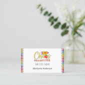 Substitute Teacher Rainbow Pencils Business Card | Zazzle