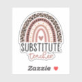Substitute Teacher, Teacher Appreciation Gift Sticker | Zazzle