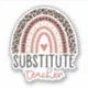 Substitute Teacher, Teacher Appreciation Gift Sticker | Zazzle
