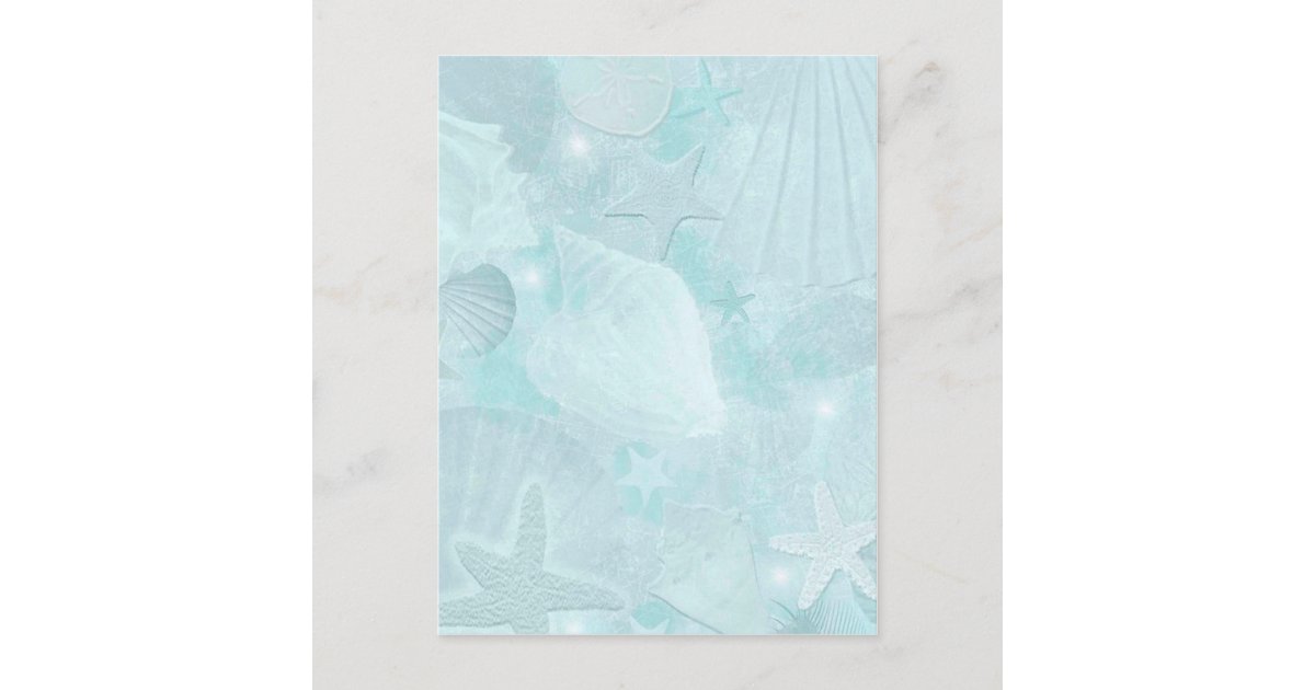 Subtle sea shells Graphic Art Postcard | Zazzle