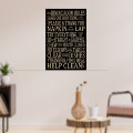Subway Art Dining Room Rules Poster | Zazzle