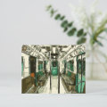 Subway Car Within the Metal Postcard | Zazzle