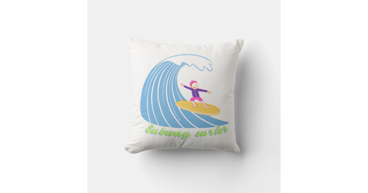 subway surfer throw pillow | Zazzle