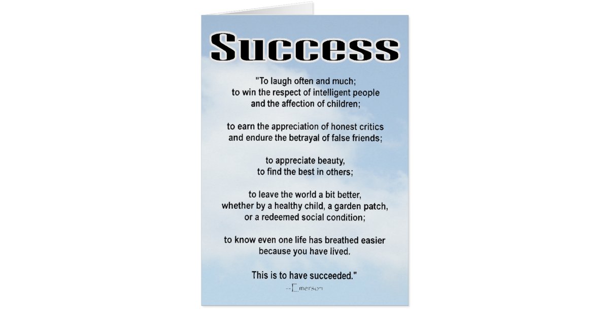 Success Card | Zazzle