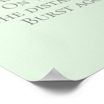 Success Counted Sweetest Poem Mint & White Poster | Zazzle