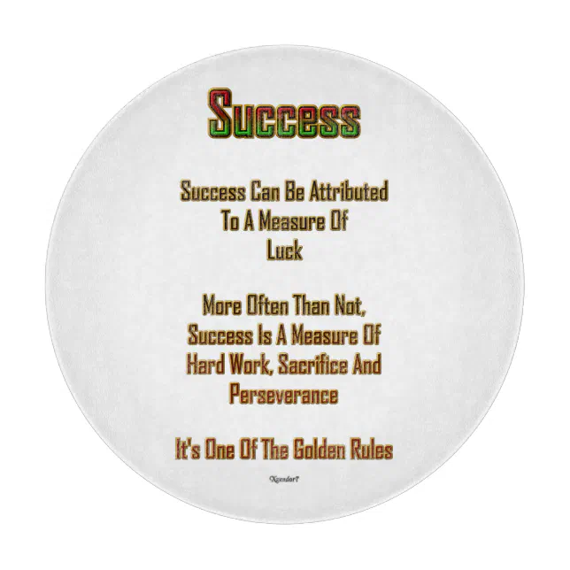 Success Cutting Board | Zazzle