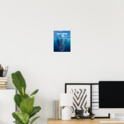 Success Iceberg Hard Work Poster | Zazzle