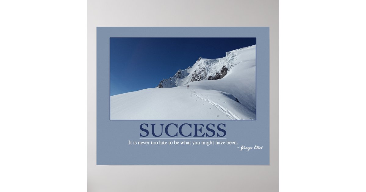 SUCCESS ~ Motivation Quote Poster | Zazzle