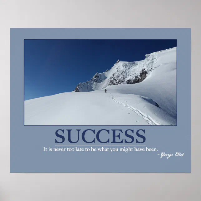 SUCCESS ~ Motivation Quote Poster | Zazzle
