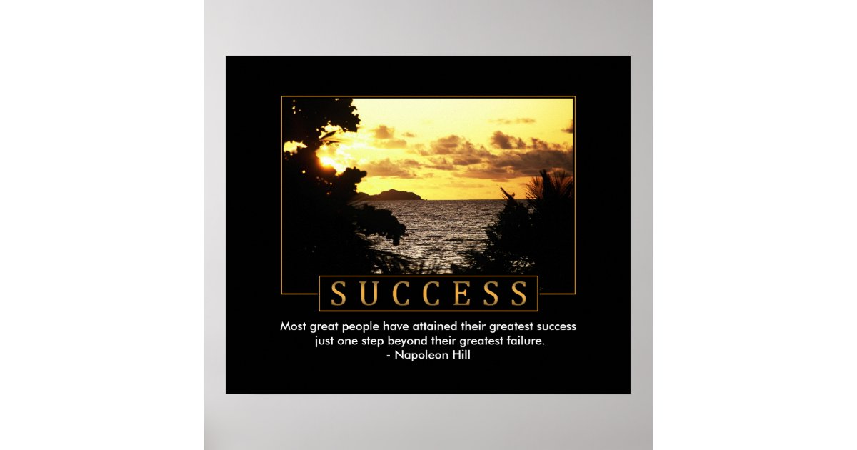 Success Motivational Poster | Zazzle
