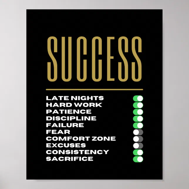 SUCCESS POSTER | Zazzle