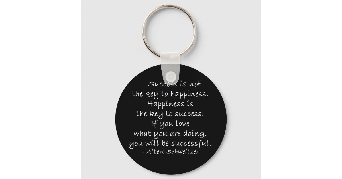 Success Quote Key Chain | Zazzle