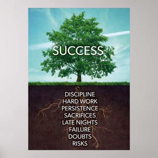 Success Tree Motivational Poster | Zazzle.com