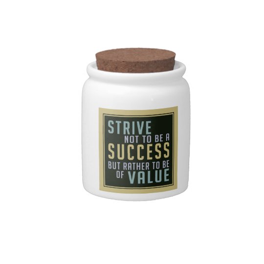 Success & Value Motivational candy jar | Zazzle.com