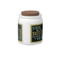 Success & Value Motivational candy jar | Zazzle
