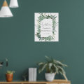 Succulent and Eucalyptus Bridal Shower Welcome Poster | Zazzle