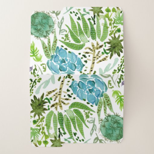Succulent Field I File Folder | Zazzle