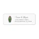 Succulent Greenery Address Label | Zazzle