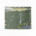 Elegant Greenery Photo Funeral Memorial Service Tapestry | Zazzle
