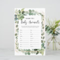Succulent name the baby animals baby shower game | Zazzle