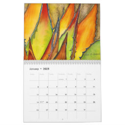 Succulents 2012 Watercolor Calendar | Zazzle