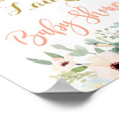 Succulents baby shower welcome sign | Zazzle