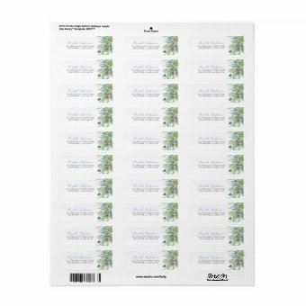 Succulents Greenery Label | Zazzle