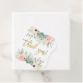 Succulents thank you favor tags | Zazzle