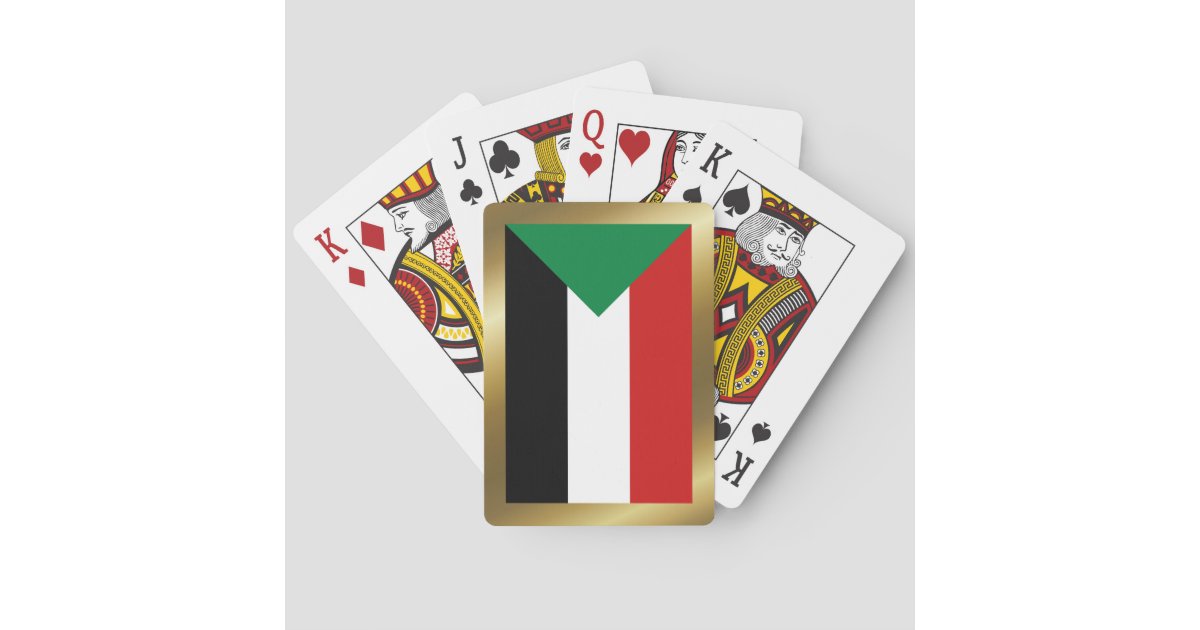 Sudan Flag Playing Cards | Zazzle