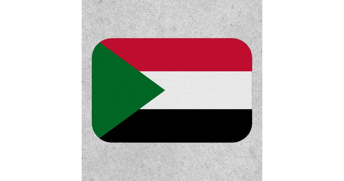Sudanese Flag, Flag of Sudan Patch | Zazzle