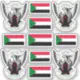 Sudanese national symbols /Coat of arms and flag S Sticker | Zazzle