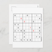 Sudoku Birthday Card 03-10 | Zazzle