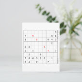 Sudoku Birthday Card 05-11 | Zazzle