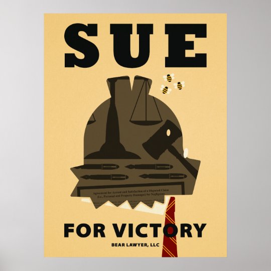 "Sue for Victory" Poster | Zazzle.com