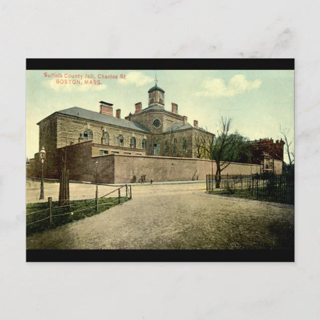Suffolk Jail Boston Massachusetts 1915 Vintage Postcard | Zazzle