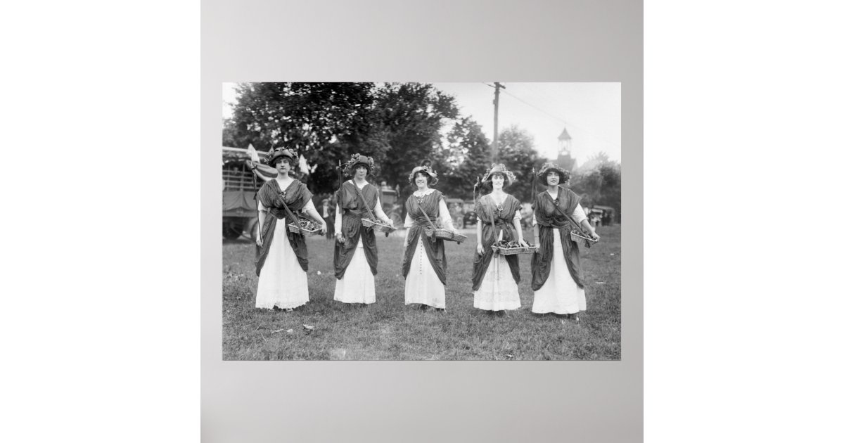 Suffrage Girls: 1913 Poster | Zazzle