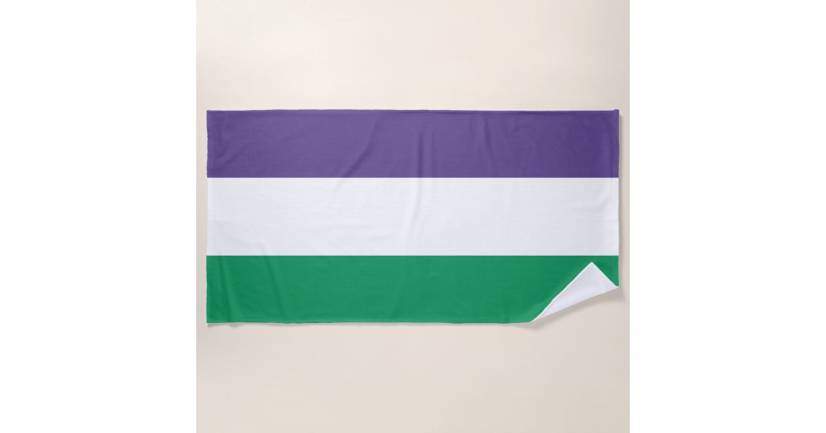 Suffragette Flag Beach Towel | Zazzle